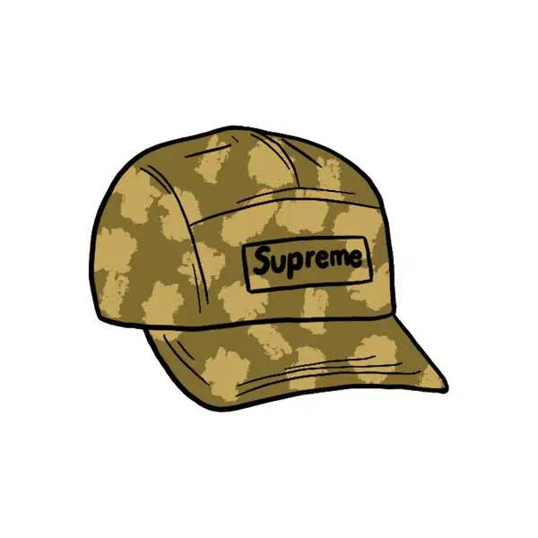 Supreme Satin Digi Camo Camp Cap - Olive