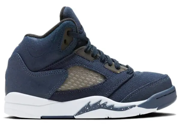 JORDAN 5 Retro Georgetown Sneakers - Midnight Navy Blue/black/football Grey