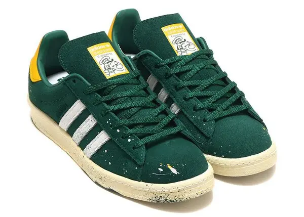 Adidas Campus 80s Cook Sneakers - Green/white/cream