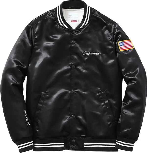 Supreme Satin Club Jacket - Black