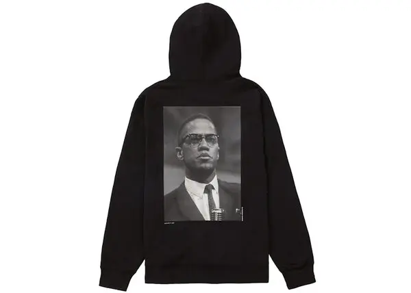 Supreme Roy Decarava Malcolm X Hooded Sweatshirt - Black