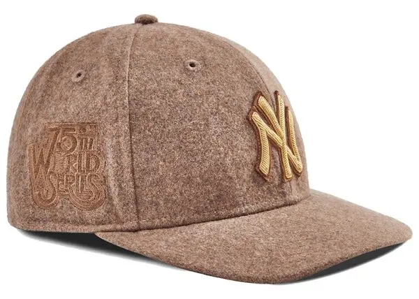 Kith New Era For New York Yankees Bullion Fitted Hat - Dark Tan