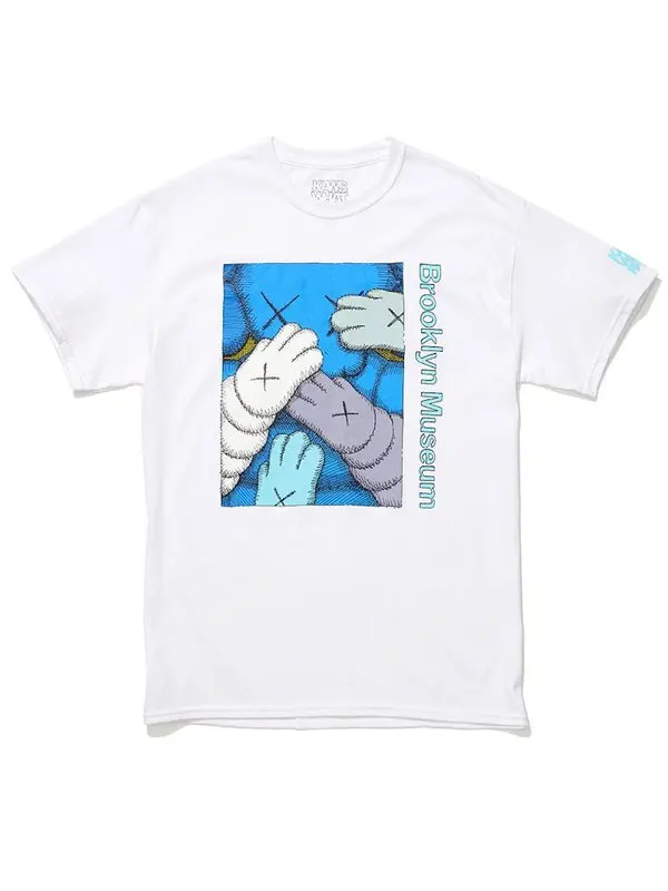 KAWS Brooklyn Museum Urge T-shirt - White/cyan
