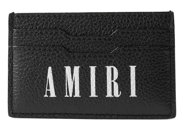Amiri Logo Card Holder - Black