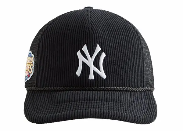 Kith New York Yankees Corduroy Trucker Cap - Black