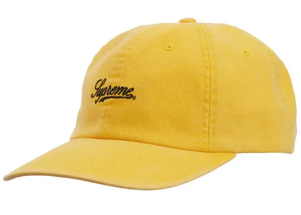 Supreme Script Logo 6-panel Cap - Gold