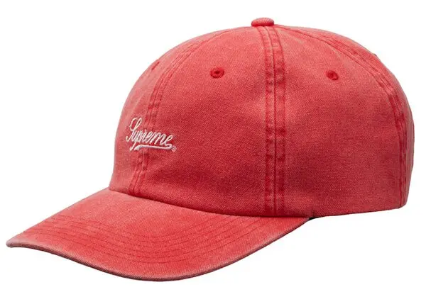 Supreme Script Logo 6-panel Cap - Red