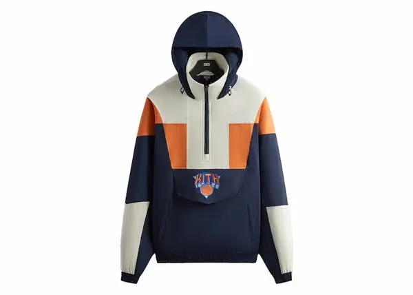 Kith New York Knicks Quarter Zip Anorak - Nocturnal