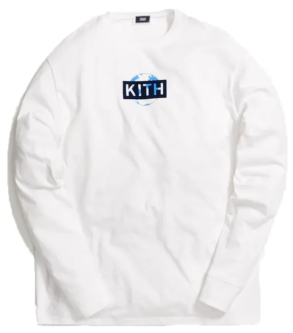 Kith One World Long Sleeve Tee Shirt - White