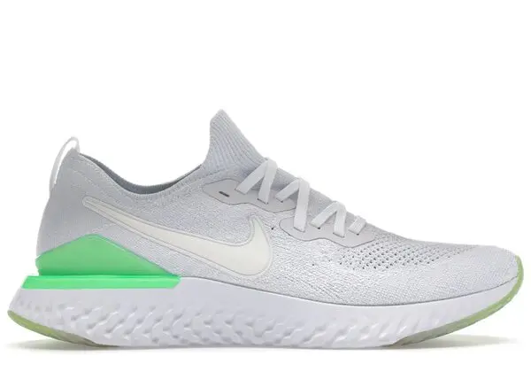 Nike Epic React Flyknit 2 8bit Sneakers - White/lime Blast