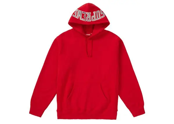 Supreme Sequin Arc Hooded Sweatshirt - Red