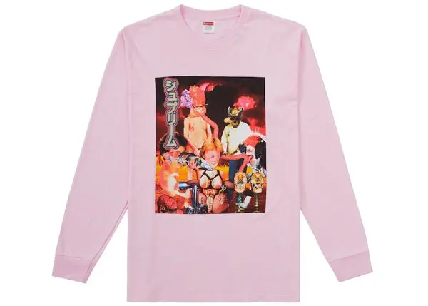 Supreme Sekintani La Norihiro Long Sleeve Tee Shirt - Light Pink