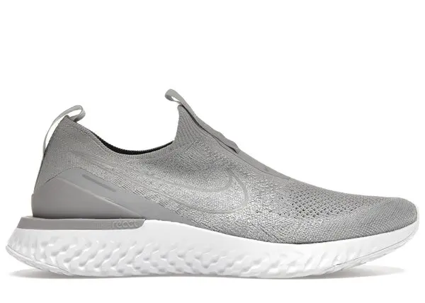 Nike Epic Phantom React Flyknit Sneakers - Wolf Grey/white