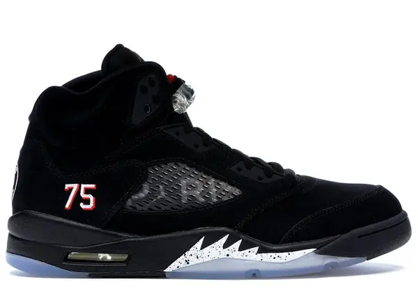 JORDAN 5 Retro Paris Saint-germain Sneaker - Black/challenge Red/white