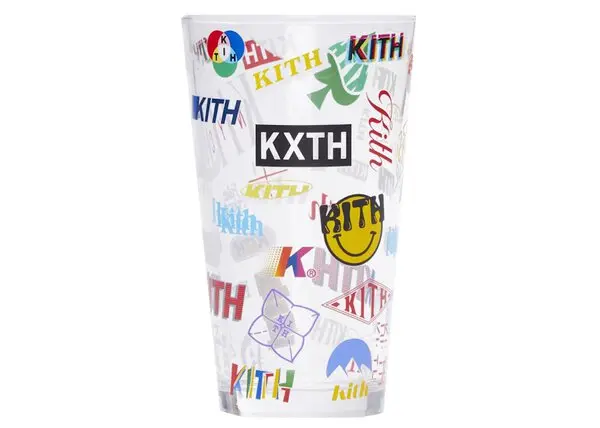 Kith Novelty Logo Glass - Black