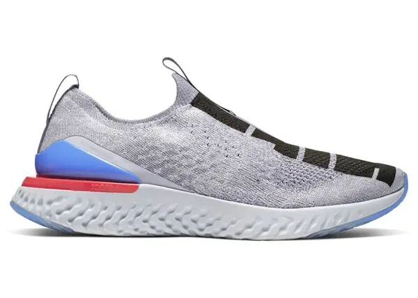 Nike Epic Phantom React Flyknit Sneakers - Indigo Fog/black/ghost
