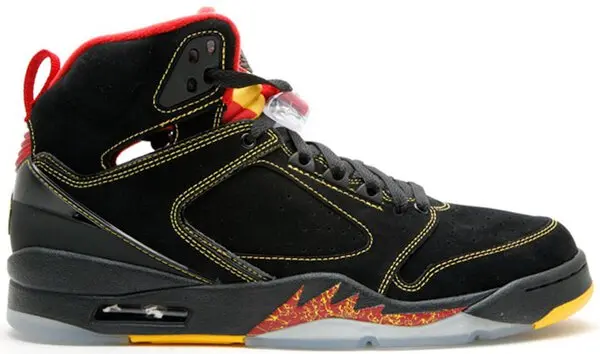 JORDAN Sixty Plus Atlanta Hawks High-top Sneakers - Black/varsity Maize/varsity Red