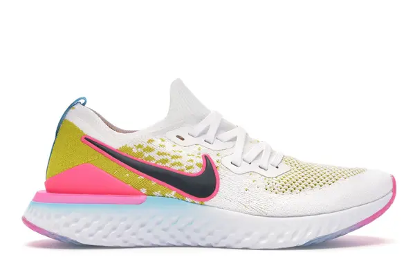 Nike Epic React Flyknit 1 - White/pink Blast/citron