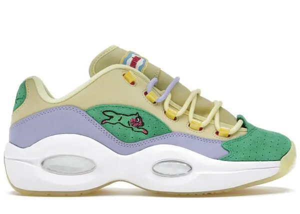 REEBOK Question Low Bbc Ice Cream Running Dog - Yellow/purple/green