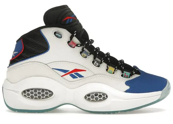 REEBOK Question Mid Sneakers - Chalk/core Black/vector Blue