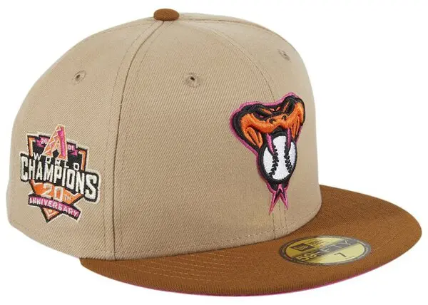 New Era Arizona Diamondbacks 20th Anniversary 59fifty Fitted Hat - Tan/brown