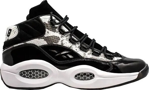 REEBOK Question Mid Bait Snake 2.0in - Black/white