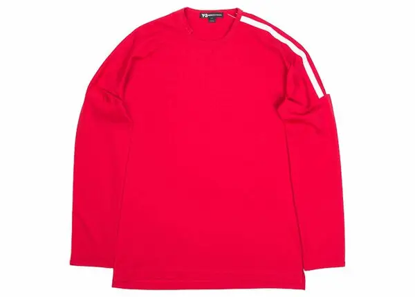 Adidas Y3 3 Stripes Long Sleeve Tee Shirt