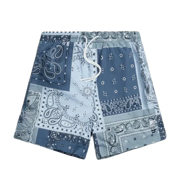Kith Printed Active Swim Shorts - Indigo Blue