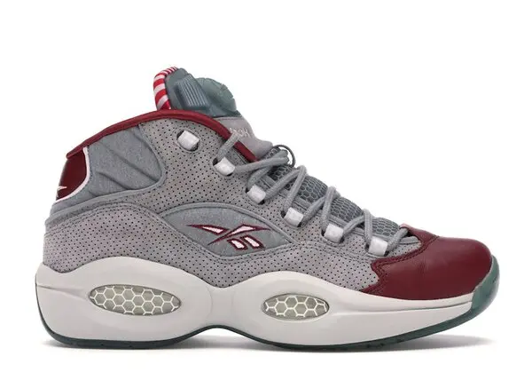 REEBOK Pump Question Sneakers - Grey/red/white