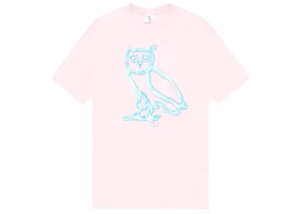 OVO Liquid Owl T-shirt - Pink