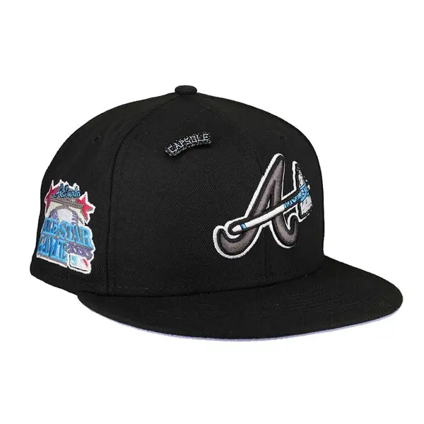 New Era Atlanta Braves Capsule Stargazer Collection 2000 All Star Game 59fifty Fitted Cap - Black/lavender