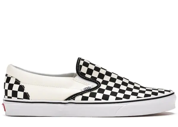VANS Slip-on Checkerboard Sneakers - Black/off White