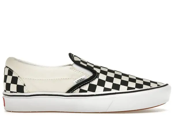 VANS Slip-on Sneakers - True White/checkerboard