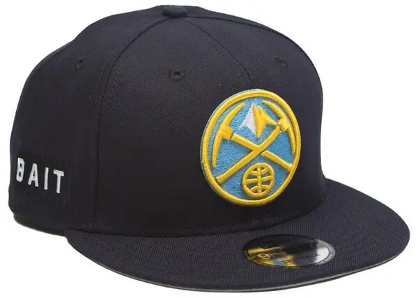 New Era X Bait Denver Nuggets 9fifty Snapback Cap - Navy Blue