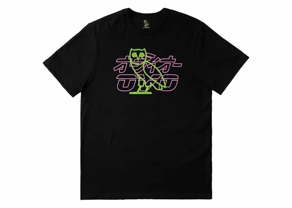 OVO Neon Lights Tee Shirt - Black