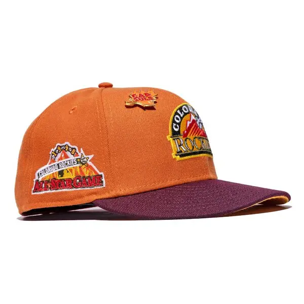 New Era Colorado Rockies 1998 All Star Game 59fifty Fitted Cap - Orange/yellow
