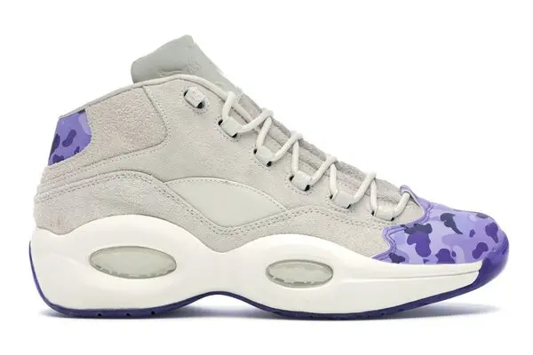 REEBOK Question Mid Cam'ron Sneakers - Chalk/lush Orchid/purple