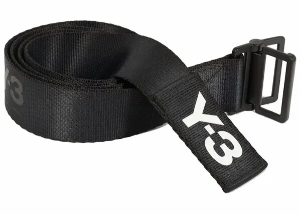 Adidas Y3 Classic Logo Belt - Black