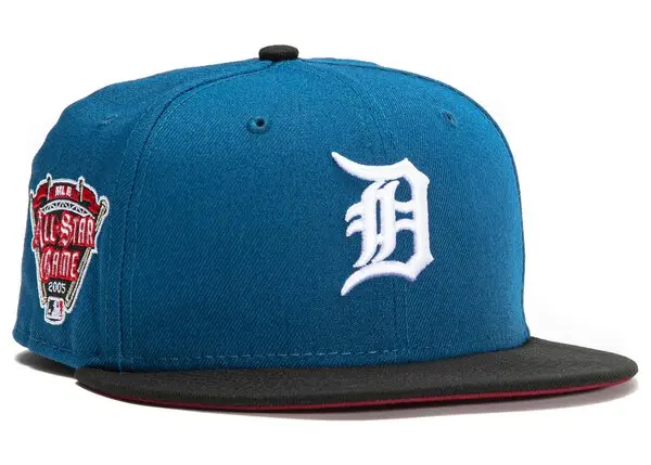 New Era Detroit Tigers 2005 All-star Game Patch 59fifty Fitted Hat - Royal/black