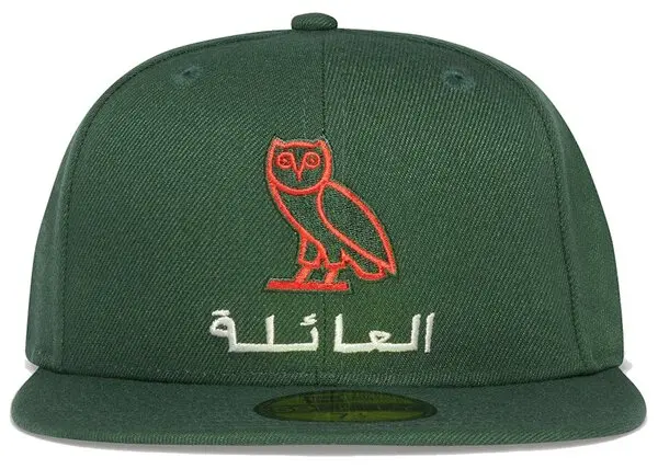 OVO New Era Family Owl 59fifty Cap - Evergreen