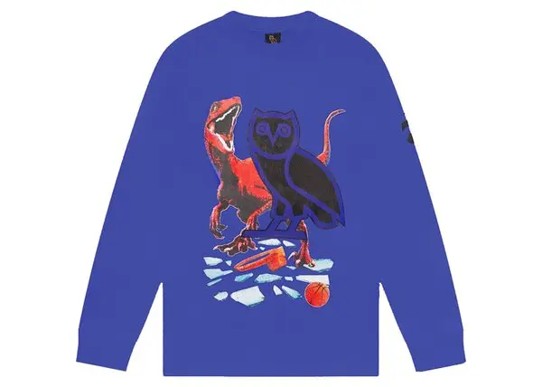 OVO Jurassic Park Crewneck Sweatshirt - Raptors Purple