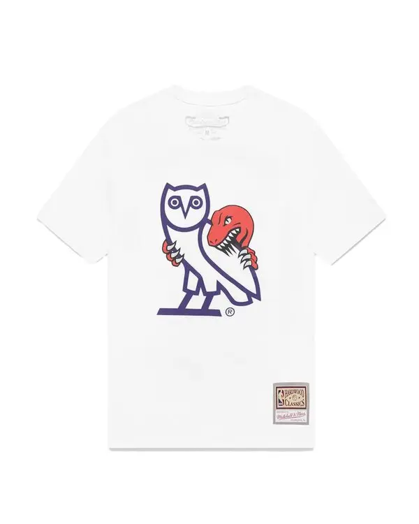 OVO Mitchell And Ness '95 Raptors Og Owl T-shirt - White