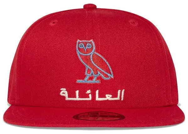 OVO New Era Family Owl 59fifty Cap - Red
