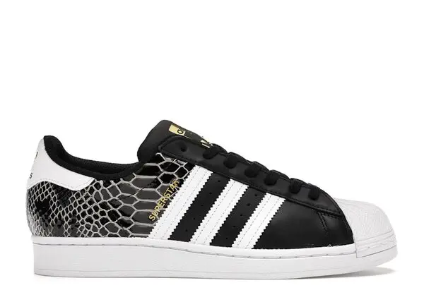 Adidas Superstar Sneakers - Core Black/ Cloud White/ Gold Metallic