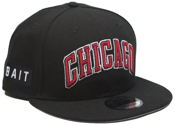 New Era X Bait Chicago Bulls 9fifty Snapback Cap - Black
