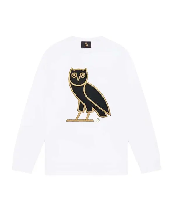 OVO Og Owl Crewneck Sweatshirt - White