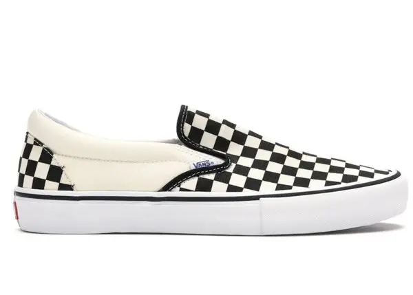 VANS Checkerboard Slip-on Sneakers - Black/white
