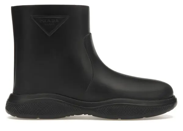 Prada Rubber Pull-on Ankle Booties