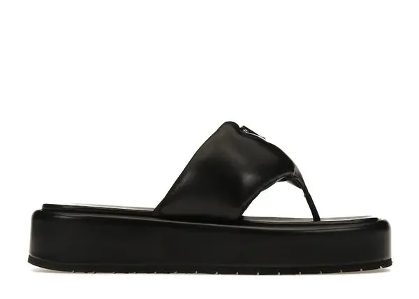 Prada Soft Padded 35mm Thong Wedge Sandals