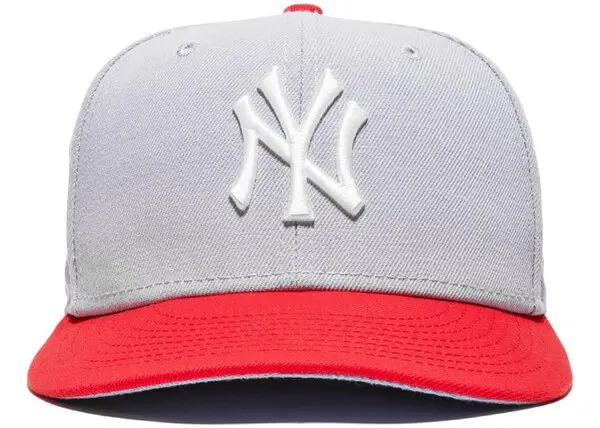 New Era Jae Tips X City Jeans New York Yankee Subway Series "the Wiz" 59fifty Fitted Hat - Grey/red